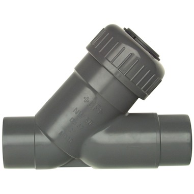 Angle seat check valve type 303 ABS With solvent cement spigots metric – VIBTIS